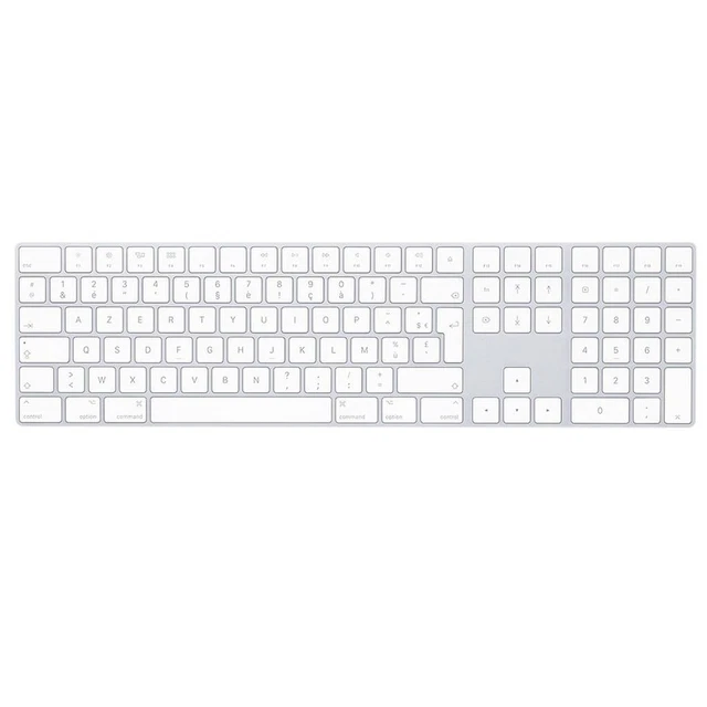 APPLE MAGIC KEYBOARD Wireless Bluetooth French AZERTY White MQ052F/A £ ...