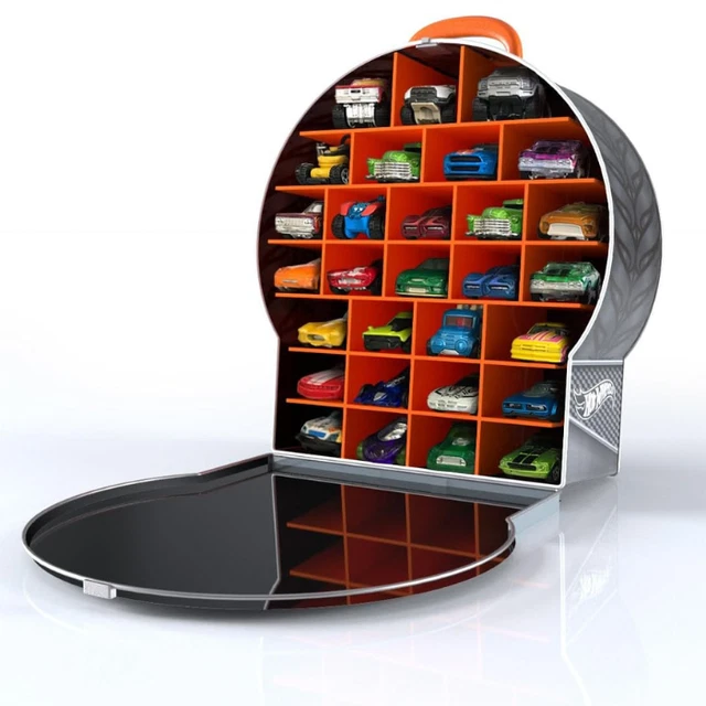 HOT WHEELS WHEEL Shaped Storage Car Case For Up To 29 Vehicles - Hwcc18 ...