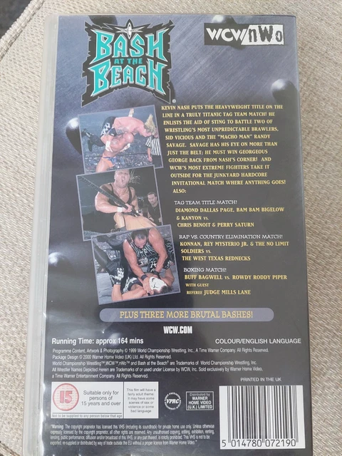 WCW BASH AT the Beach 1999 vhs £3.20 - PicClick UK