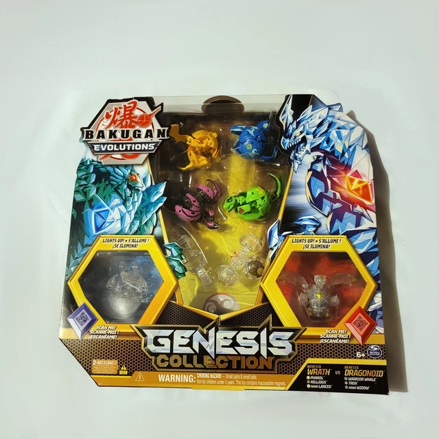 BAKUGAN EVOLUTIONS GENESIS Collection Dragonoid Wraith Nillious Widow ...