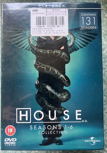 HOUSE - SEASONS 1-6 Dvd Collection Boxset - Brand New Sealed £44.99 ...