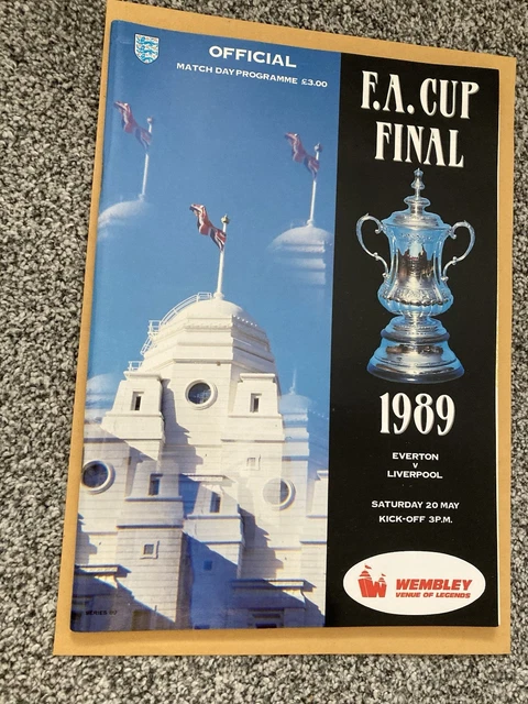 EVERTON V LIVERPOOL 1989 FA Cup Final Programme. £3.84 - PicClick UK