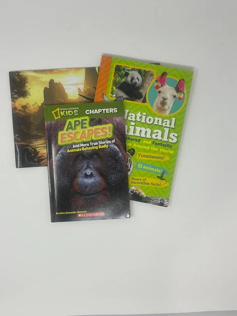 ANIMAL LOVER BOOK Bundle: National Geographic Apes, Zoo Animals and ...