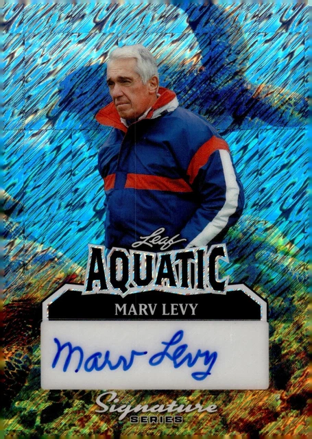 2025 LEAF SIGNATURE Series Aquatic Marv Levy 1/1 Auto Autograph $41.24 ...