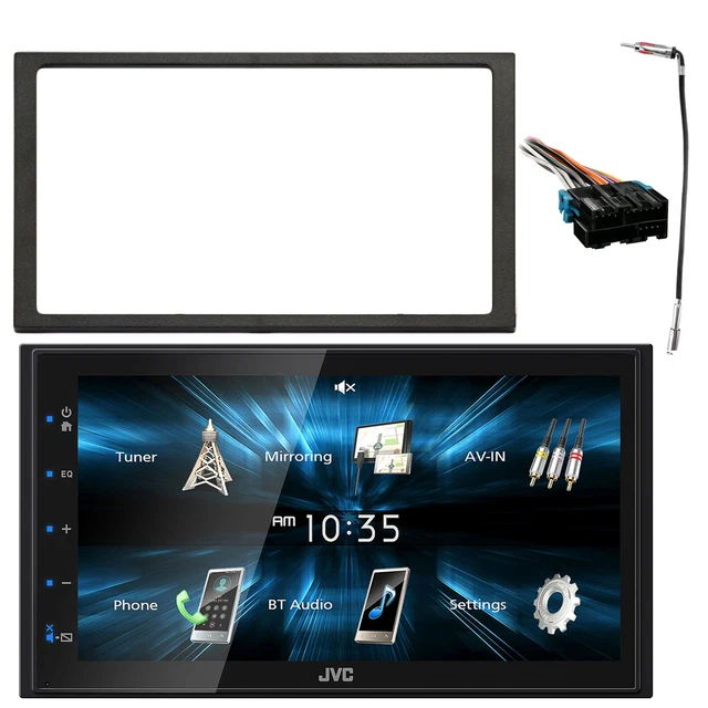 JVC 6.8& TOUCHSCREEN Bluetooth Radio, GM Install Kit, Harness, Antenna ...