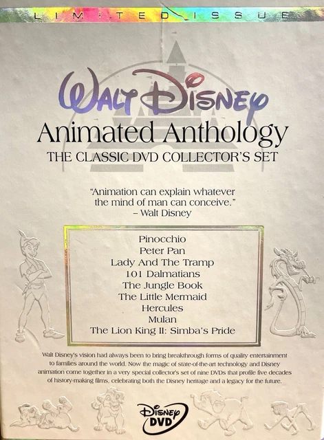ULTIMATE DISNEY ANIMATION Collection (DVD, 1999, 9-Disc Set) $200.00 ...