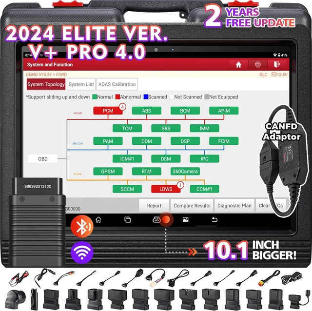 2024 LAUNCH X431 V+ PRO 4.0 PRO3S+ PRO 5 Valise Diagnostic scanners ...