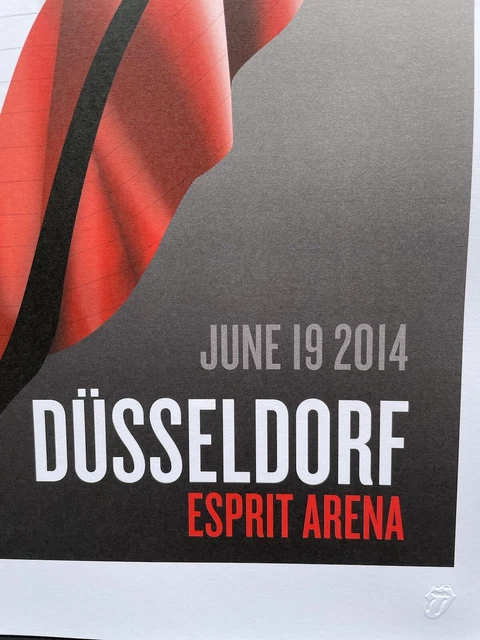 ROLLING STONES POSTER lithograph Poster 14 on fire Tour Dusseldorf EUR ...