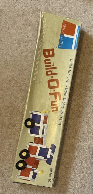 VINTAGE TUPPERWARE TOYS BUILD-O-FUN CONSTRUCTION SET NO. 101 1968 (ref ...
