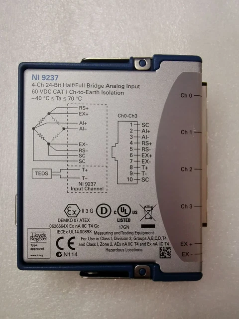 NATIONAL INSTRUMENTS NI 9237 Bridge Analog Input module cDAQ cRIO ...