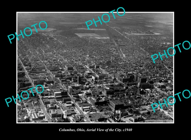 OLD LARGE HISTORIC PHOTO COATESVILLE PENNSYLVANIA, AERIAL VIEW OF TOWN ...