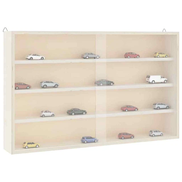 WALL DISPLAY CABINET with Doors Display Case Wall Display Shelf Unit ...