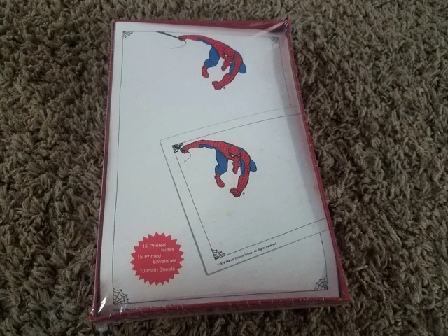 VINTAGE 1978 MARVEL SPIDER-MAN Spiderman Stationary Set Note/Envelope ...