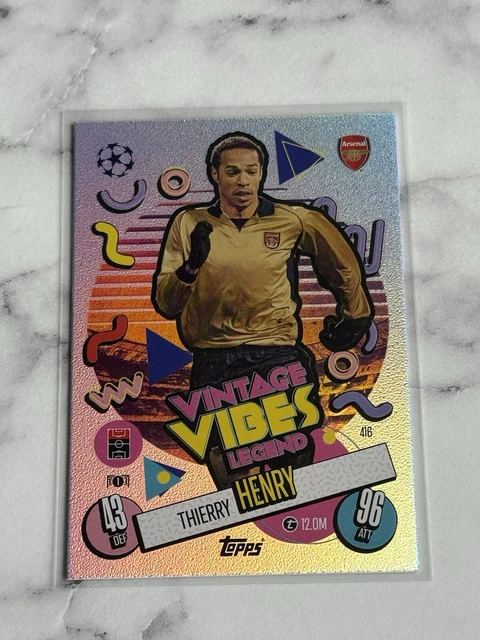 THIERRY HENRY VINTAGE Vibes Legend Match Attax 2024/2025 Arsenal 24/25 # 416 £1.00 - PicClick UK