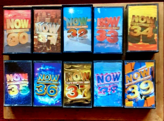 &NOW THAT'S WHAT I CALL MUSIC CASSETTE TAPES" COMPLETE 30's NOS. 30-39 ...