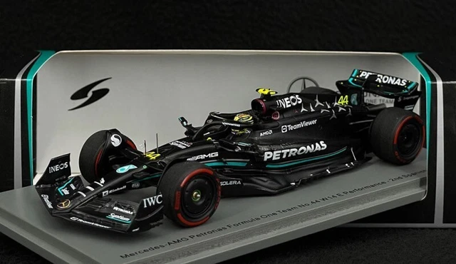 F1 MERCEDES W14 Spanish GP 2023 Scale Model 1/43, Lewis Hamilton EUR 79 ...