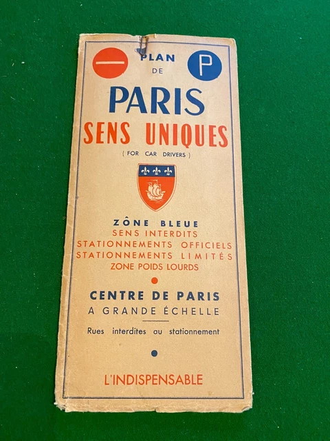 PLAN DE PARIS Sens Uniques - L'INDISPENSABLE - Non Daté EUR 19,00 ...