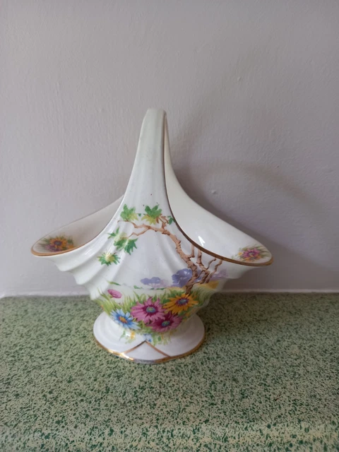 ROYAL WINTON GRIMWADES Floral Pattern Posy Basket £13.85 - PicClick UK