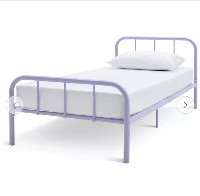 ARGOS HOME CHARLIE Single Metal Bed Frame Lilac £40.00 - PicClick UK