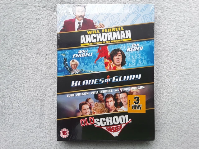 BLADES OF GLORY/OLD School/Anchorman (Box Set) (DVD, 2008) brand new ...