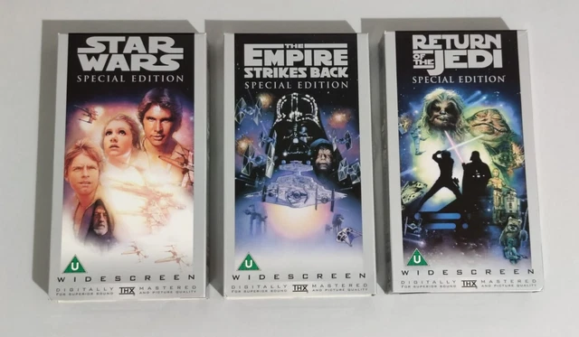 STAR WARS TRILOGY Special Edition widescreen Silver VHS £9.99 - PicClick UK