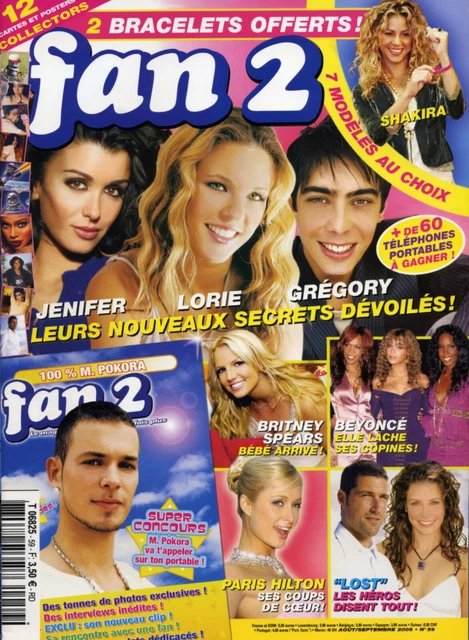 MAGAZINE FAN 2 n°59, Britney SPEARS, LORIE, JENIFER, POKORA, LEMARCHAL ...
