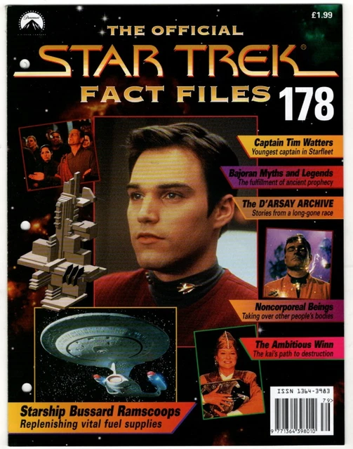 STAR TREK FACT Files #178. Captain Watters. FN. GE Fabbri Ltd 2000 ...