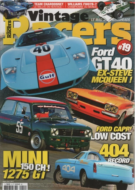 VINTAGE RACERS 19 Mirage Ford Gt40 P/1074 Clubman 1275 Gt Maxi 1000 ...