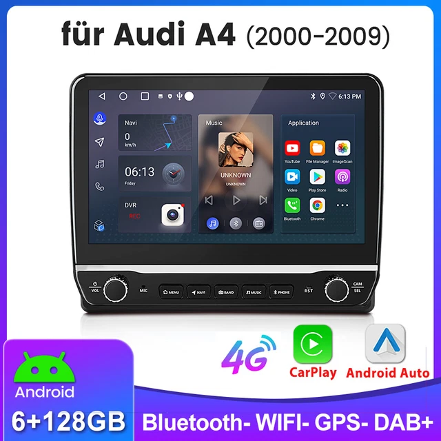 6+128G ANDROID 13 Carplay Autoradio GPS Navi DAB SWC BT Für Audi A4 S4 RS4 B6 B7 EUR 259,99 ...