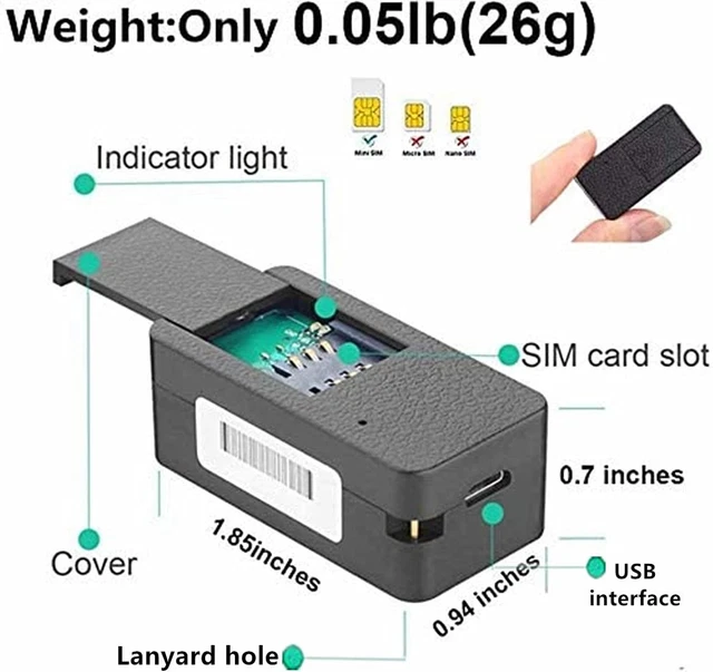 MINI GPS TRACKER Traceur GPS Localisateur Suivi en Temps Réel Locator ...