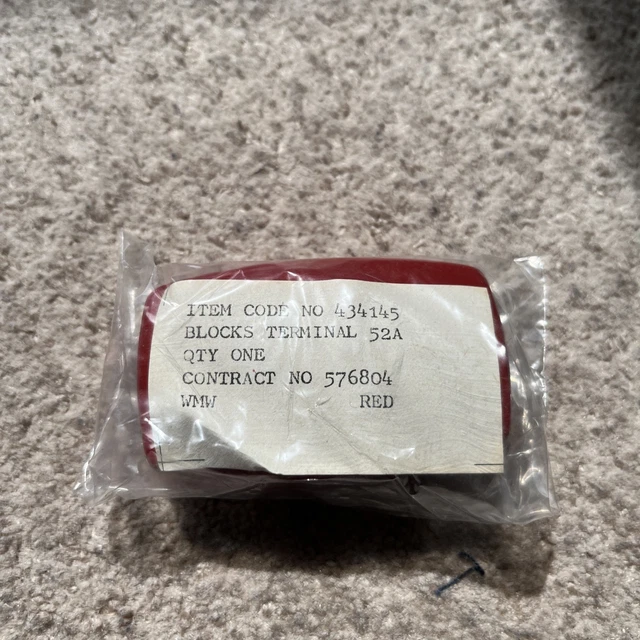 VINTAGE GPO TELEPHONE Block Terminal 52a / Junction Box - Red - New Old ...