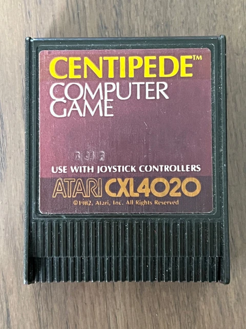 VINTAGE ATARI 400/800 Game Cartridge - Centipede CXL4020 - TESTED $7.99 ...