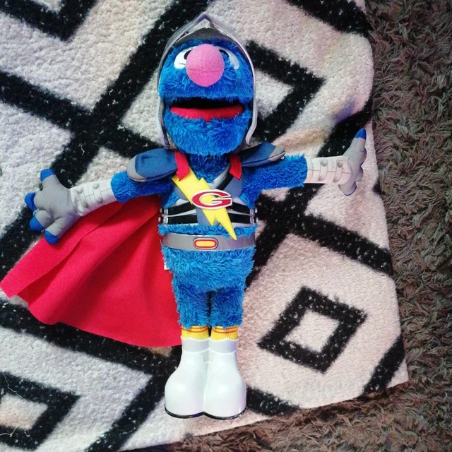SESAME STREET FLYING Super Grover Electronic Toy Working With Sounds £5 ...
