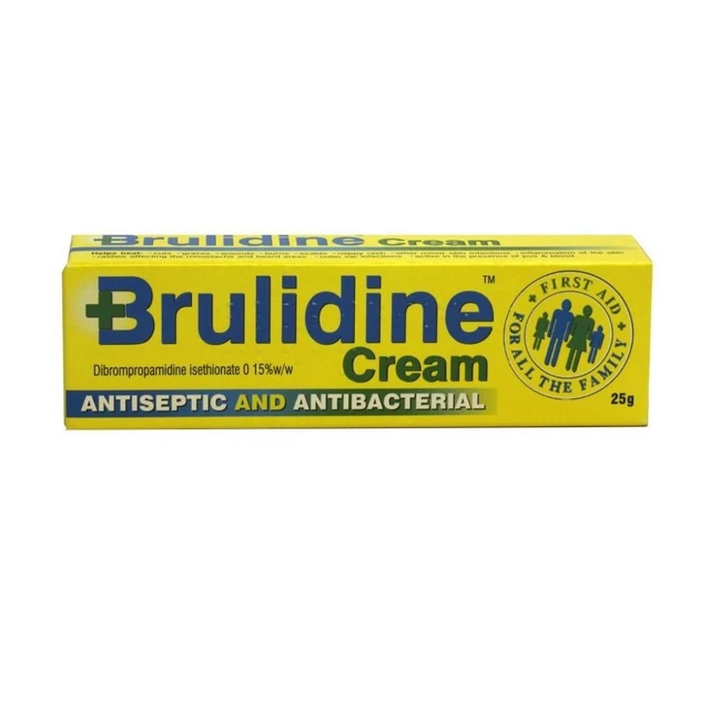BRULIDINE ANTISEPTIC AND Antibacterial Cream - 25g £4.89 - PicClick UK