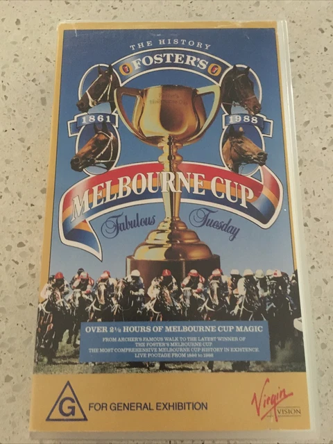 THE HISTORY OF The Fosters Melbourne Cup 1861 - 1988 Horse Racing Vhs ...