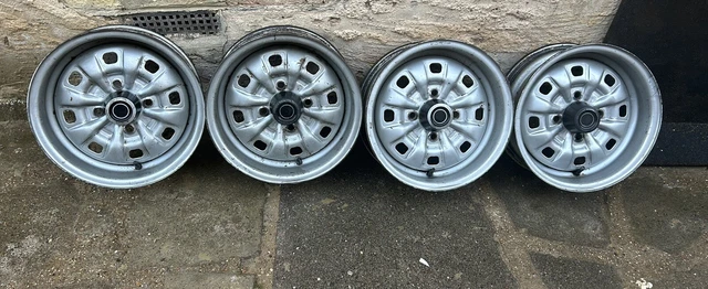 FORD RS2000 RS1800 Mexico Steel Wheels Mk1 Mk2 Escort Anglia Cortina ...