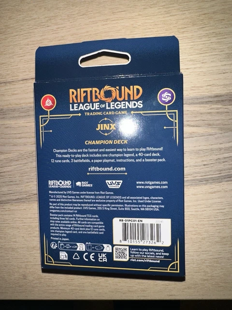 RIFTBOUND LEAGUE OF Legends TCG Deck Jinx Englisch Sealed EUR 40,00 ...
