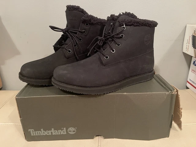 NEW TIMBERLAND BOOTS Black Waterproof Size 6.5 Juniors New W/Box Super ...