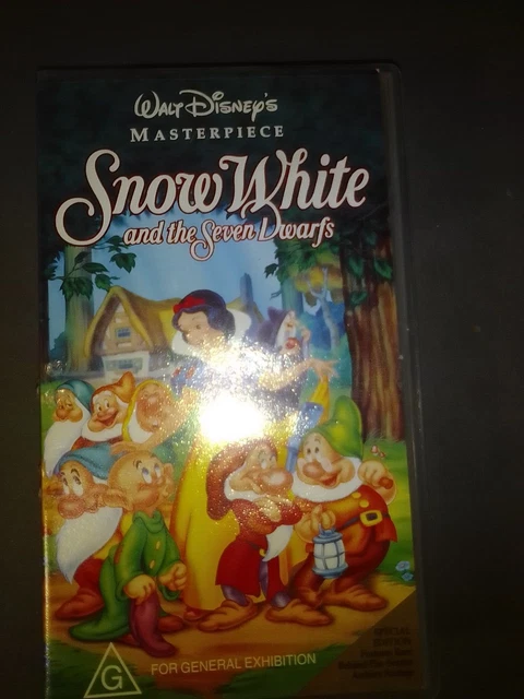SNOW WHITE AND the Seven Dwarfs. VHS. walt Disneys. Vintage Classic $22.00 - PicClick AU