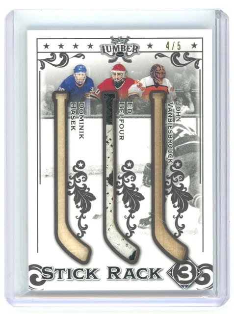 2022 LEAF LUMBER Stick Rack Dominik Hasek/Ed Belfour/John Vanbiesbrouck ...