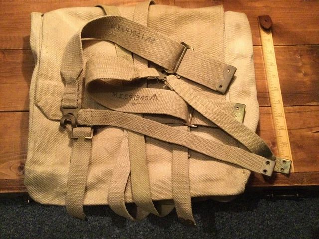 WW2 BRITISH /|\ Webbing 08 Large Pack unmarked & MECo 1940 / 41 L ...
