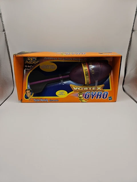VINTAGE HASBRO NERF Sports Vortex Gyro Howler flying American football ...