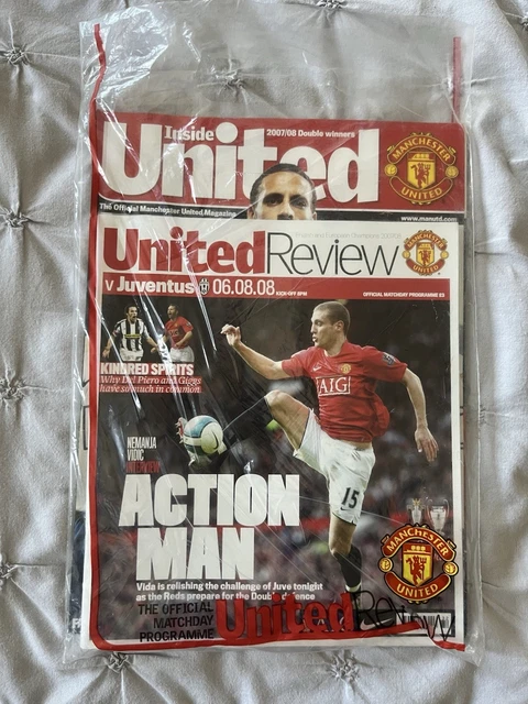 MANCHESTER UNITED MATCH day Bundle, Program And Magazine 2008, Issue ...