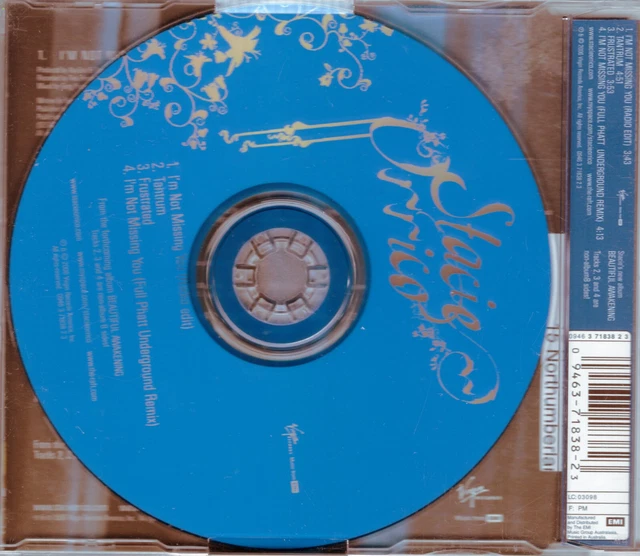 STACIE ORRICO - I'm Not Missing You (CD) Australia - See description ... STACIE ORRICO - I'm Not Missing You (CD) Australia - See description ...