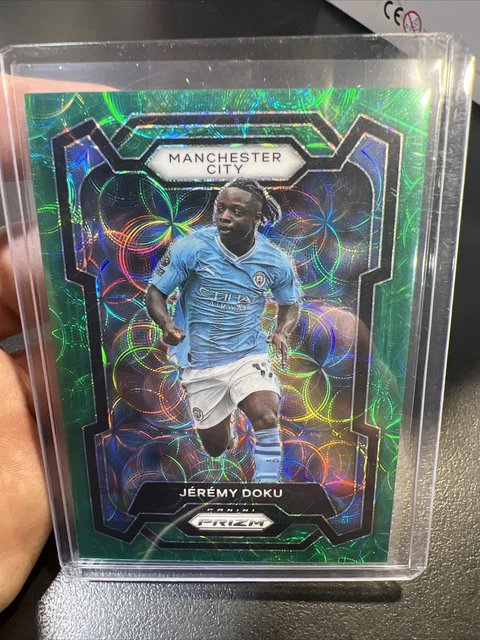 2023-24 PANINI PRIZM Premier League Jeremy Doku Green Choice 1/5 ...