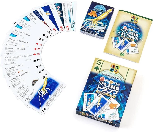 CARTES À JOUER Colorata Real Deep Sea Creatures (Deep Sea Creatures ...