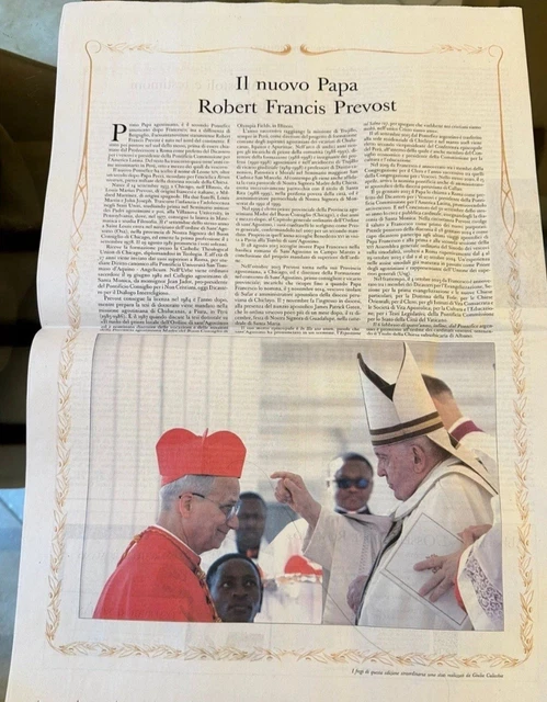 EDIZ. STRAORDINARIA OSSERVATORE Romano, Elez. Papa Leone XIV-8 Maggio 2025,NUOVO EUR 49,99 ...