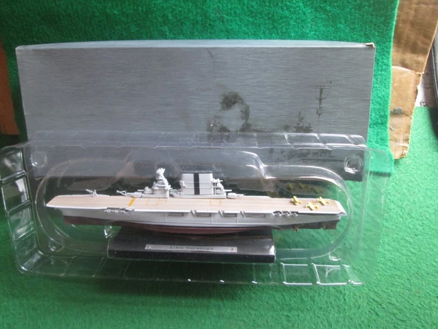 ATLAS EDITION USS Saratoga Aircraft Carrier (1/1250 Scale) Boxed Lot ...