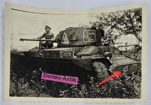 FOTO,BEUTEPANZER,BEUTE,PANZER,TANK INFANTRY VALENTINE ,Balkenkreuz ...