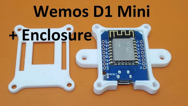 WEMOS D1 MINI + Enclosure / Case ESPHOME UK WIFI Arduino HOME ASSISTANT ...